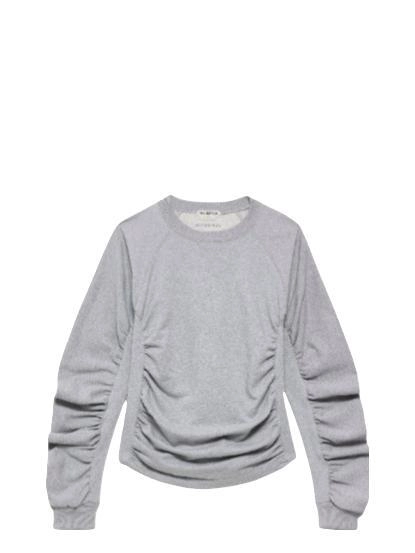 J.W.ANDERSON Ruched Sleeve Sweatshirt - Medium Gray Blend