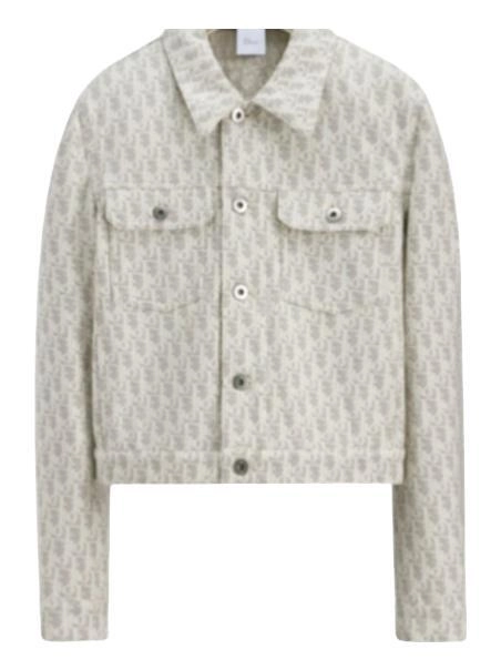 Dior Long-sleeve Denim Jacket - Grey
