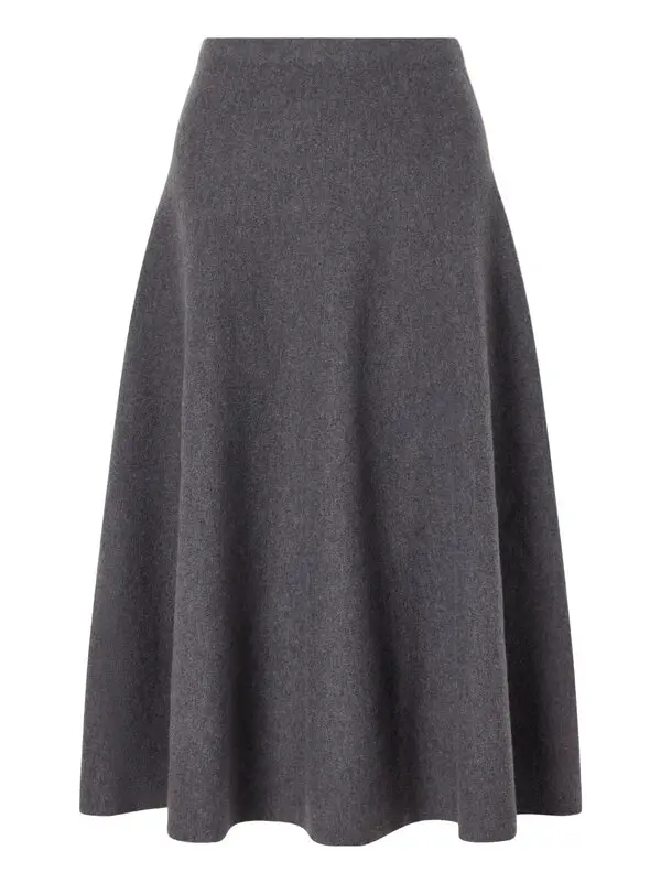 Brandon Maxwell The Miller Wool-felt Midi Skirt - No