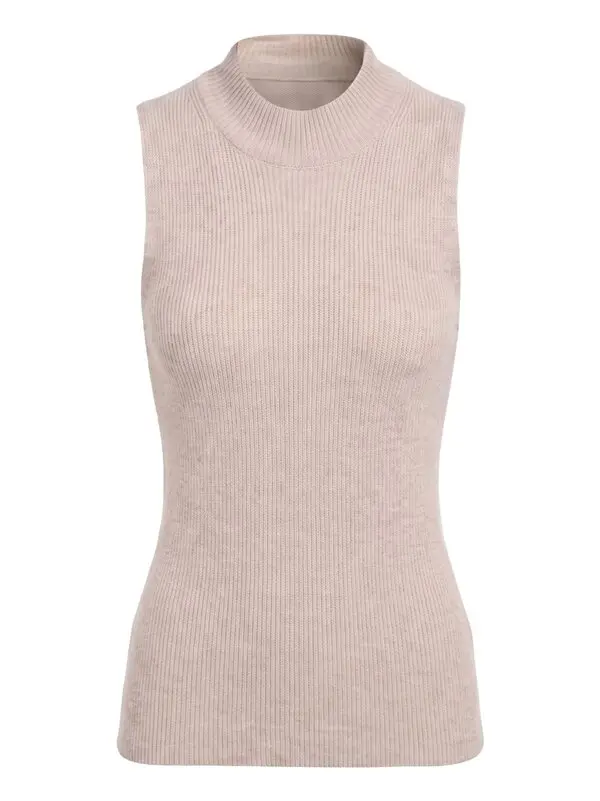 Brunello Cucinelli Ribbed Knit Sleeveless Top - Not