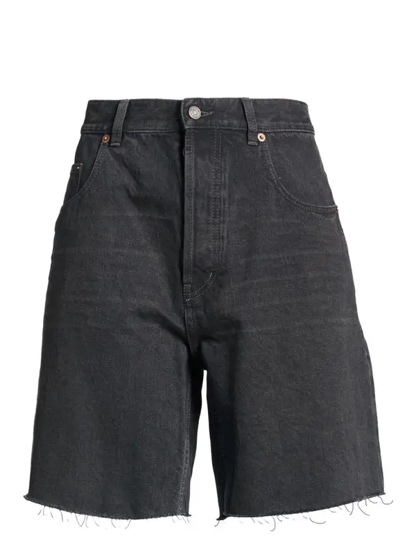 Saint Laurent Denim Shorts - Black