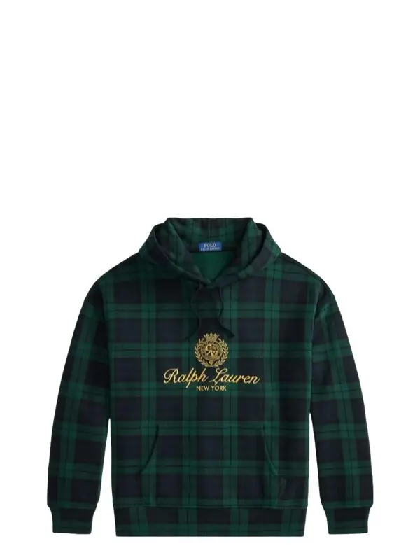 Polo Ralph Lauren Checked Hoodie - Green