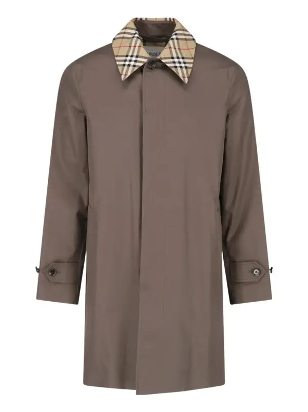 Burberry Mid-length Gabardine Car Coat - Brown