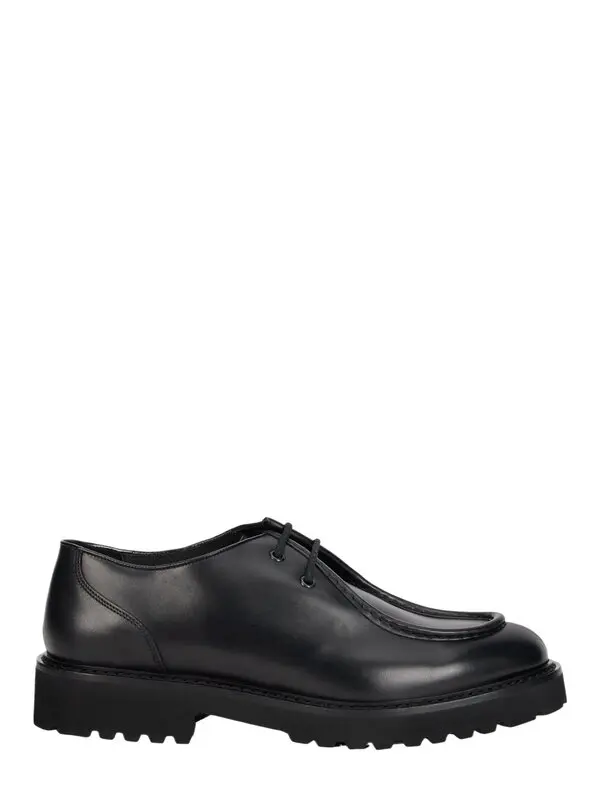 DOUCAL'S Philu Apron-derby Lace-up Shoes - Black