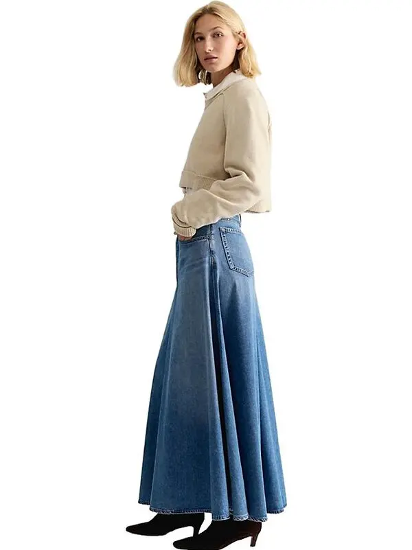 Citizens Of Humanity Fluid Maxi Skirt - Iris