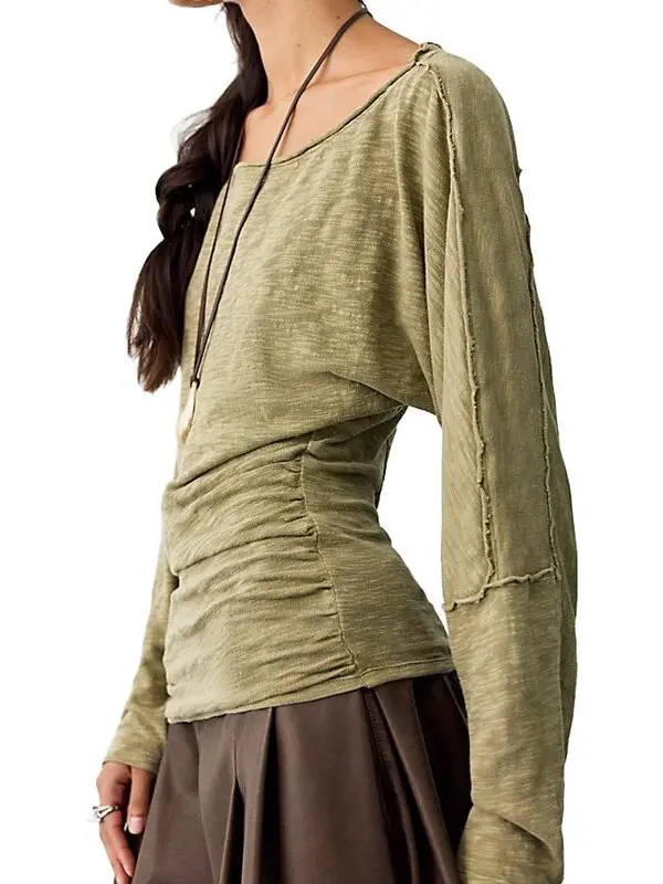 Free People Europa Off-the-shoulder Top - Weeping Willow