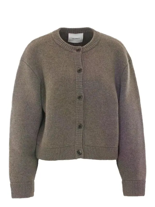 LISA YANG Emmylou Crewneck Cardigan - Brown