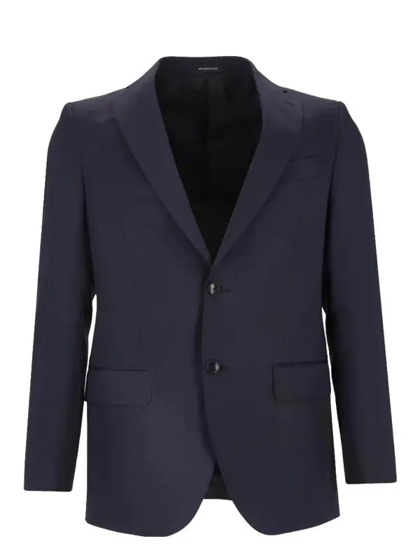 Al Duca D'aosta Single-breasted Wool Suit - Blue