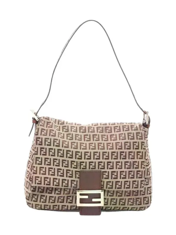 Fendi Mamma Zucchino Baguette Shoulder Bag - Neutrals