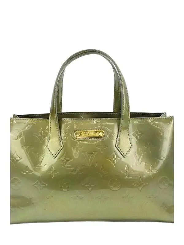 LOUIS VUITTON Monogram Vernis Wilshire Handbag - Green