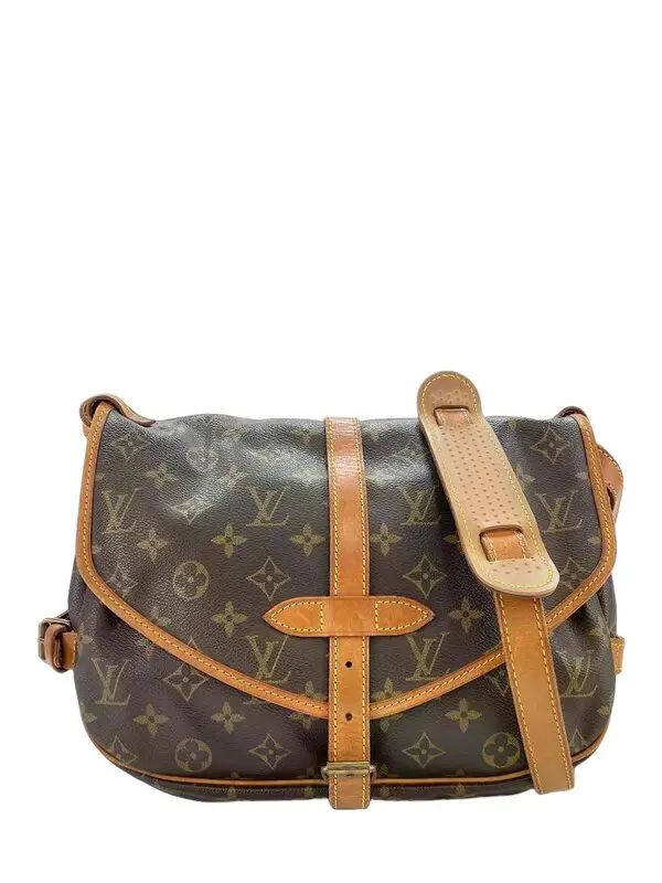 LOUIS VUITTON 1992 Saumur 30 Shoulder Bag - Brown