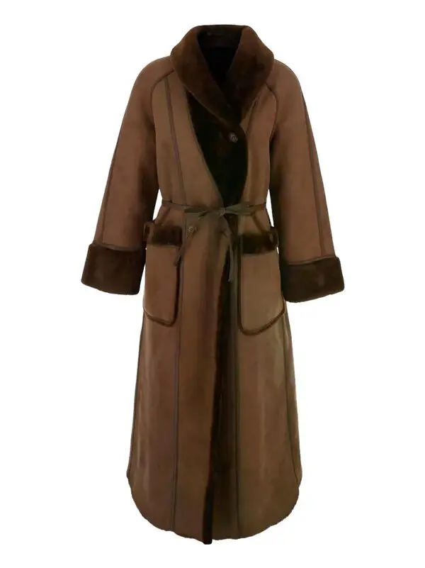 URBANCODE Reversible Belted Coat - Brown