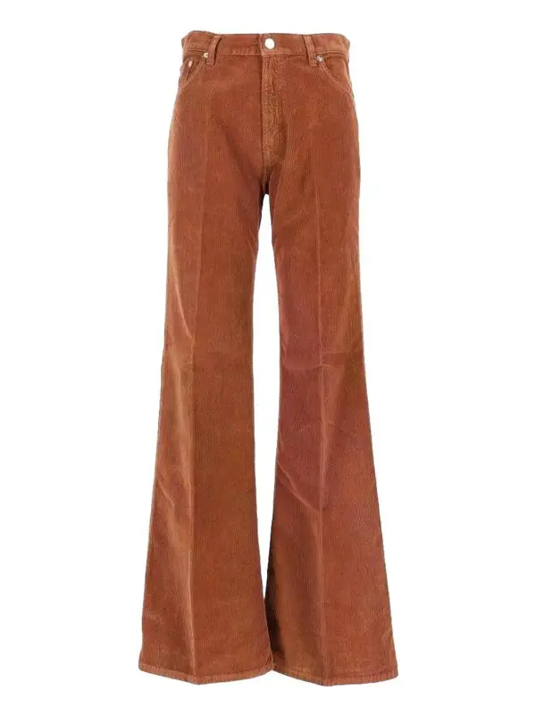 HAIKURE Clara Corduroy Flared Trousers - Brown