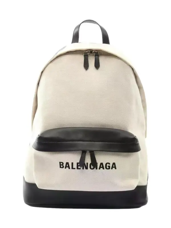 Balenciaga 2000s Canvas Backpack - Neutrals
