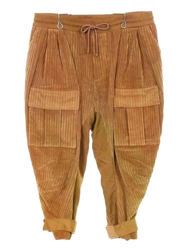 Dolce & Gabbana Corduroy Colour-block Cargo Pants - Brown