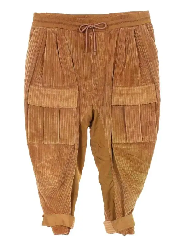 Dolce & Gabbana Corduroy Colour-block Cargo Pants - Brown