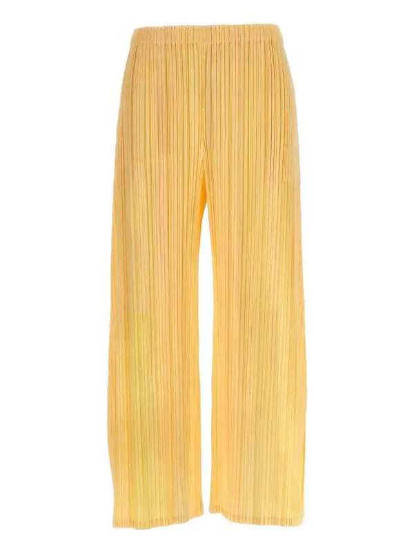 Issey Miyake Mellow Pleats Pleated Trousers - Yellow