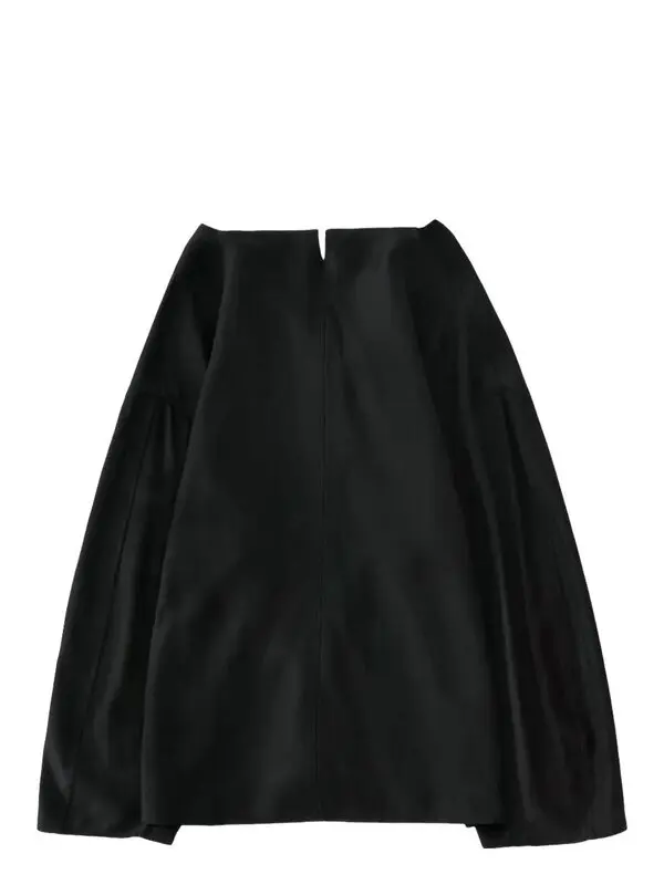 Studio Nicholson Loti Draped Tie-neck Top - Black