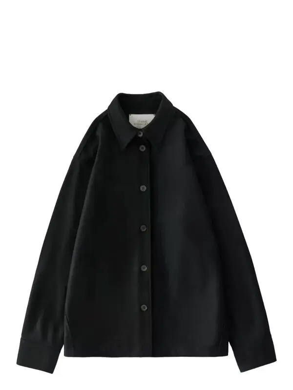 Studio Nicholson Santini Virgin-wool Overshirt - Black