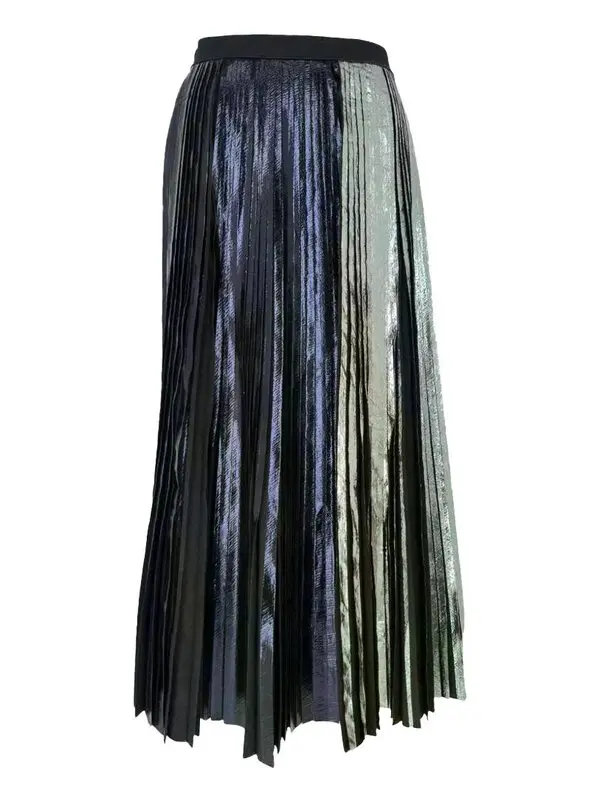 Proenza Schouler Pleated Metallic Skirt - Black