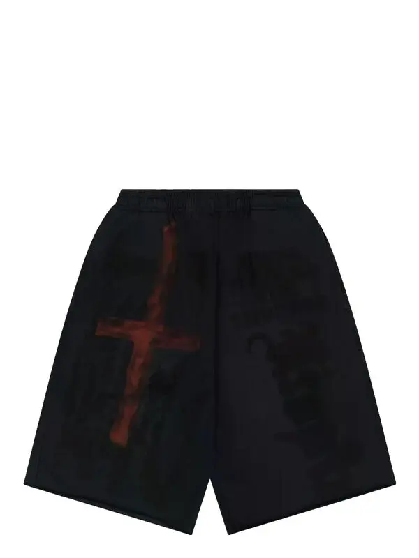 TRAVIS SCOTT Utopia Tour Graphic-print Shorts - Black