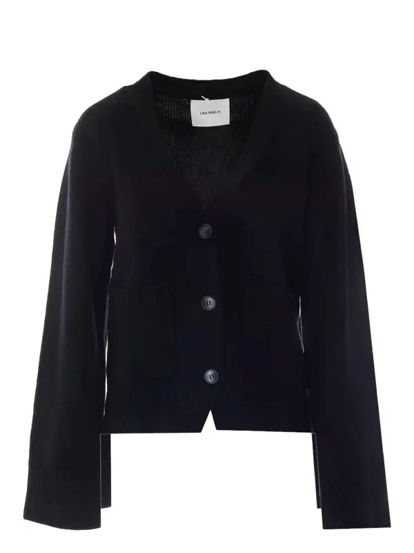 LISA YANG Danni V-neck Cardigan - Black