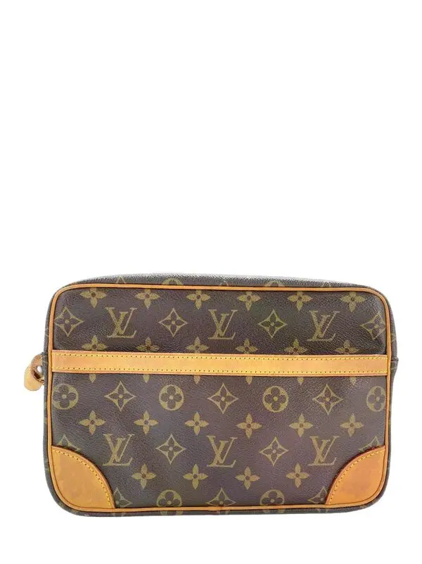 LOUIS VUITTON Monogram Canvas Shoulder Bag - Brown