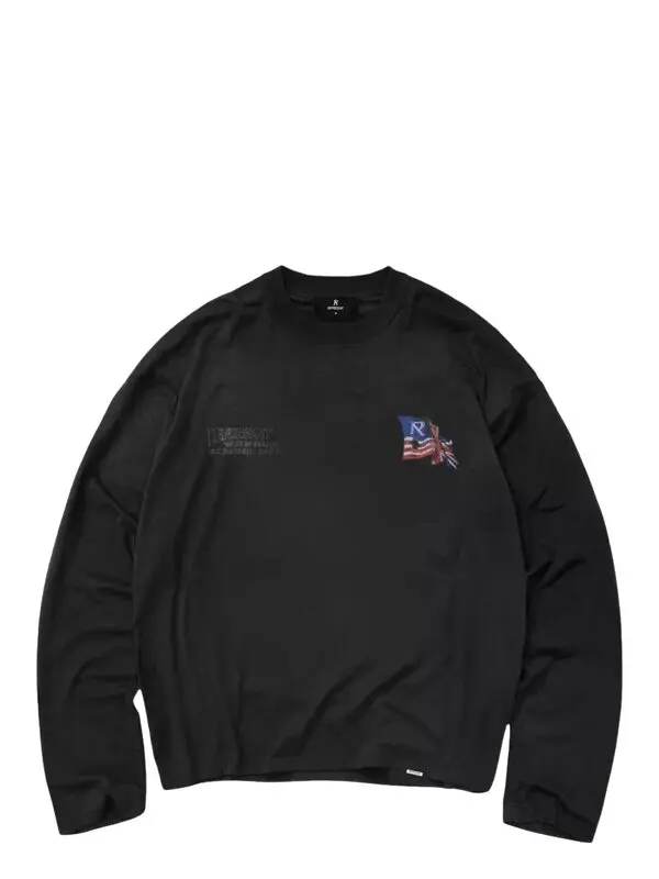 REPRESENT Graphic-print Long-sleeve Shirt - Black