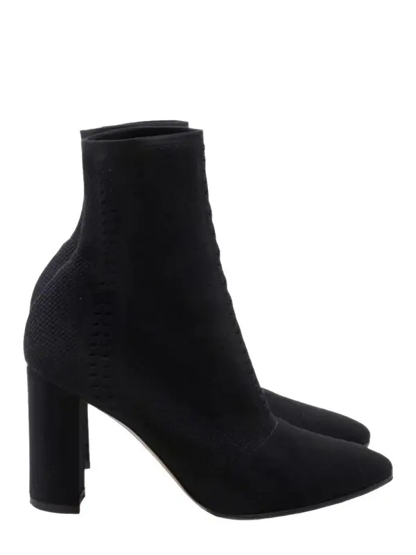GIANVITO ROSSI Stretch-knit Ankle Boots - Black