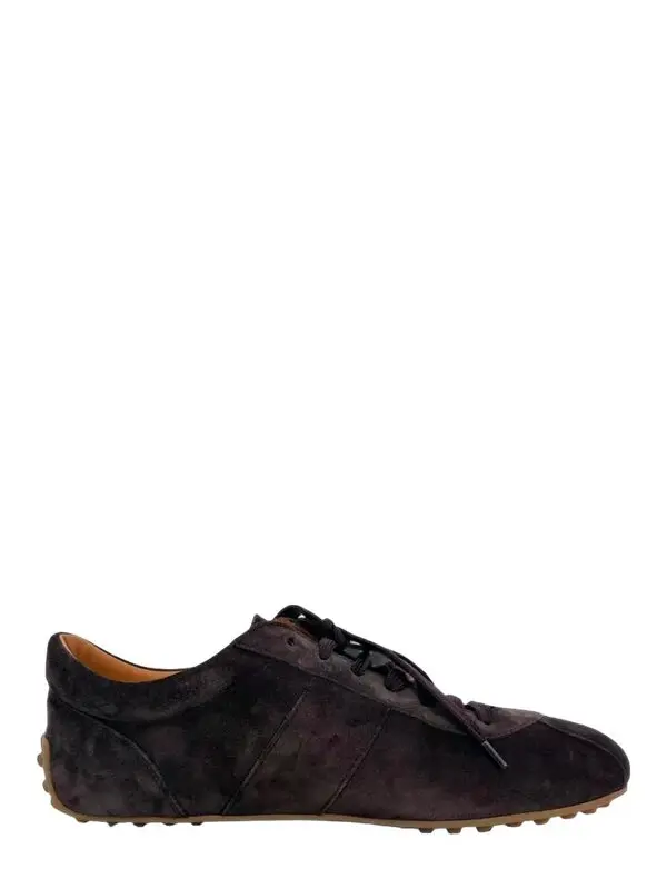 TOD'S Suede Low-top Sneakers - Brown