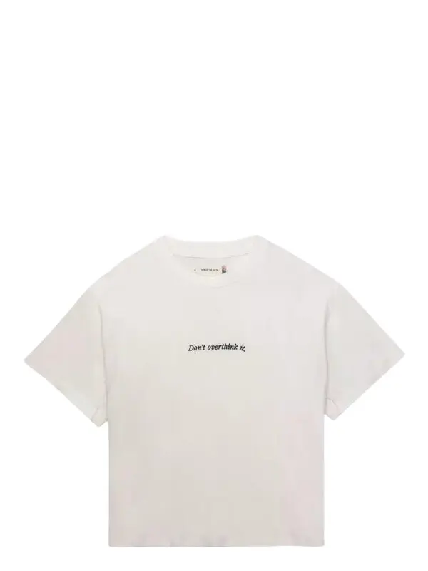 HONOR THE GIFT Slogan-print Short-sleeve T-shirt - Neutrals