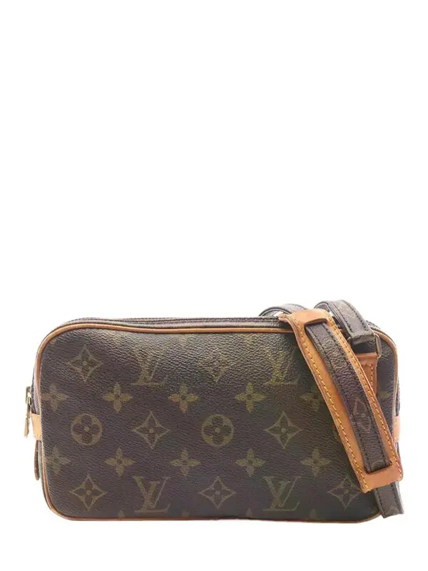 LOUIS VUITTON Monogram Pochette Marly Bandouliere Cross Body Bag - Brown