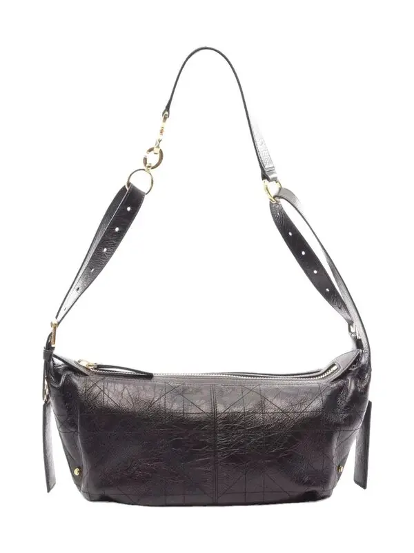 Dior 2010s Macro Cannage D-journey Shoulder Bag - Black