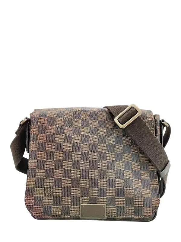 LOUIS VUITTON Damier Ebène Shoulder Bag - Brown