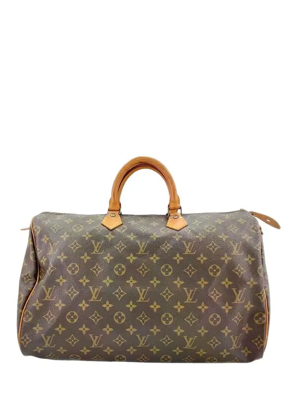 LOUIS VUITTON Speedy 40 Monogram Handbag - Brown