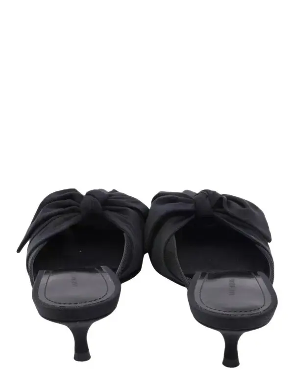 Balenciaga Knife Bow-embellished Mules - Black