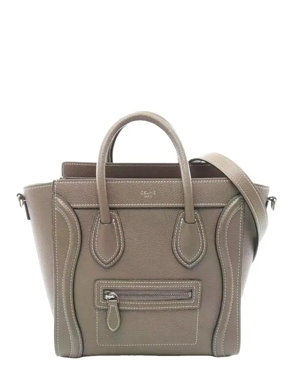 Celine Luggage Nano Tote Bag - Grey