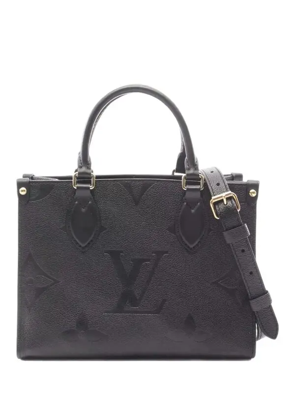 LOUIS VUITTON Monogram Empreinte Handbag - Black