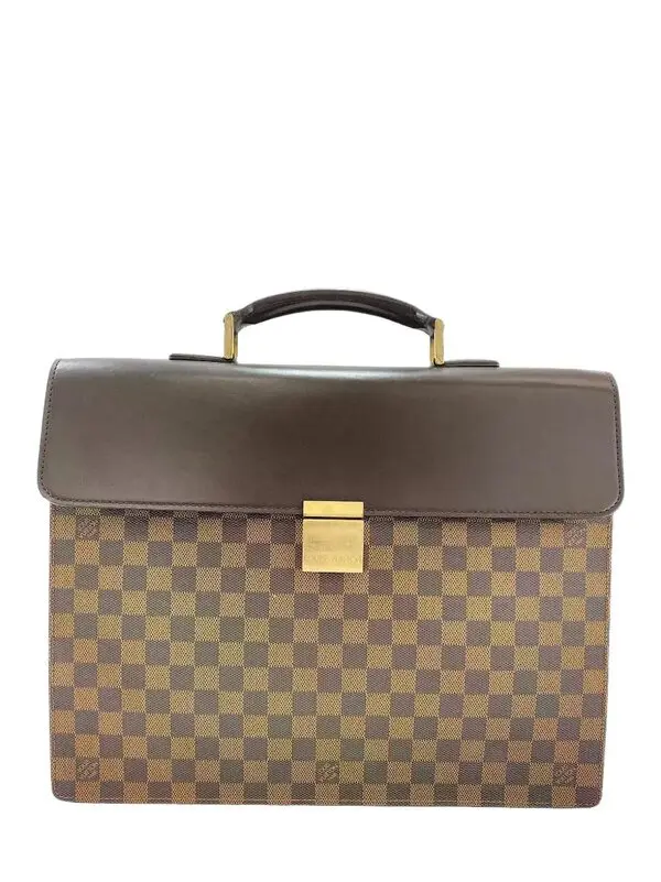 LOUIS VUITTON 1998 Damier Ebène Briefcase - Brown