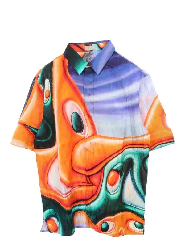 Dior X Kenny Scharf 2010s Short-sleeve Shirt - Orange