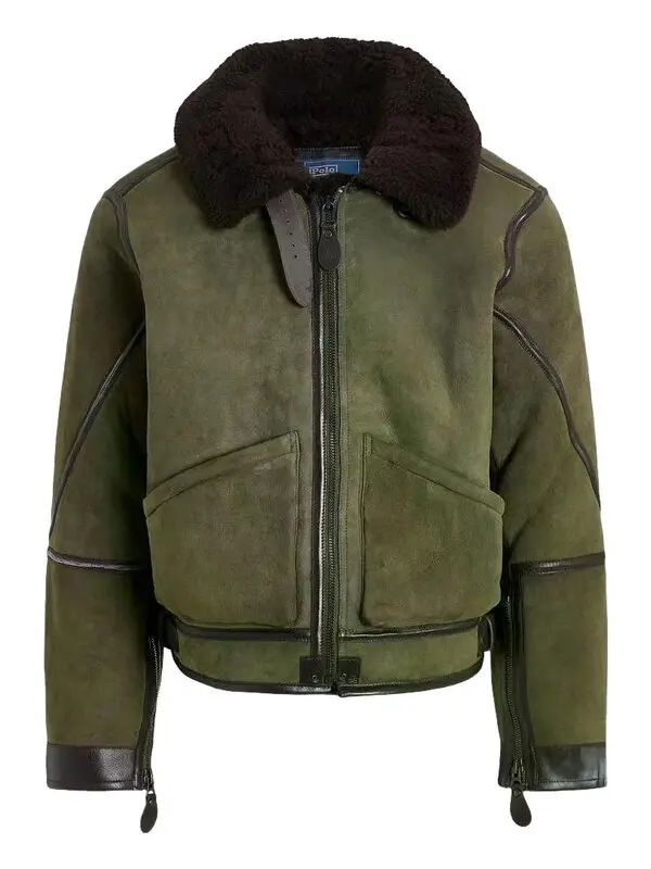 Polo Ralph Lauren Shearling Flight Jacket - Green
