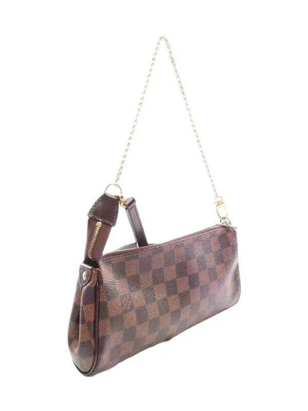 LOUIS VUITTON 2011 Eva Damier Ebene Shoulder Bag - Brown