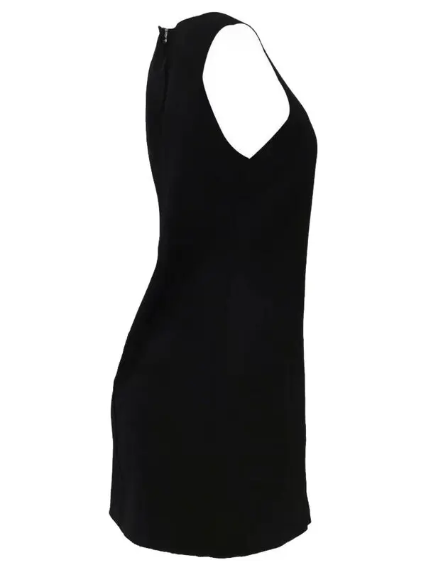 Dolce & Gabbana Wool Scoop-neck Mini Dress - Black