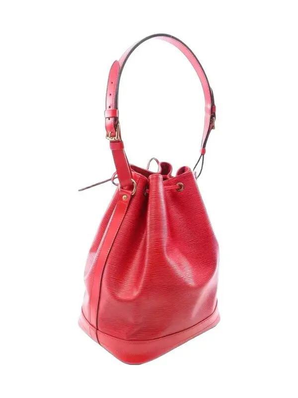 LOUIS VUITTON 1998 Noé Epi Bucket Bag - Red