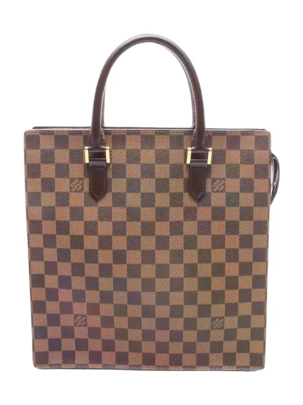 LOUIS VUITTON 2004 Pm Venice Damier Ebène Tote Bag - Brown