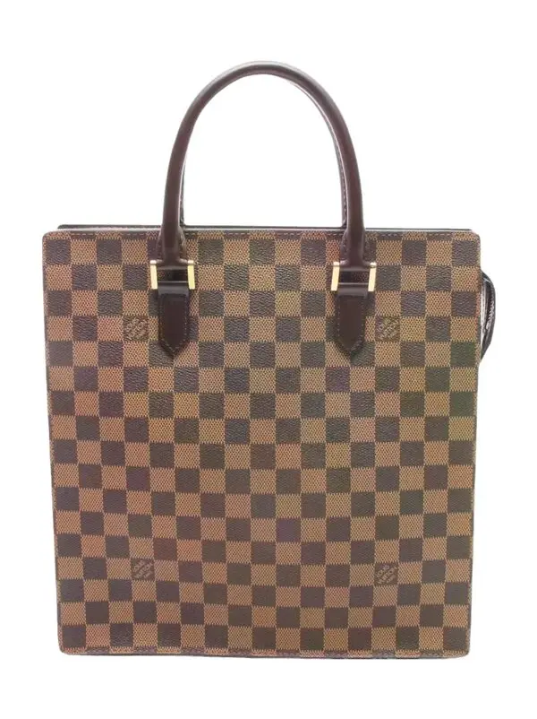LOUIS VUITTON 2004 Pm Venice Damier Ebène Tote Bag - Brown