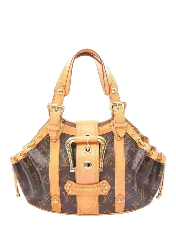 LOUIS VUITTON Monogram Theda Pm Handbag - Brown