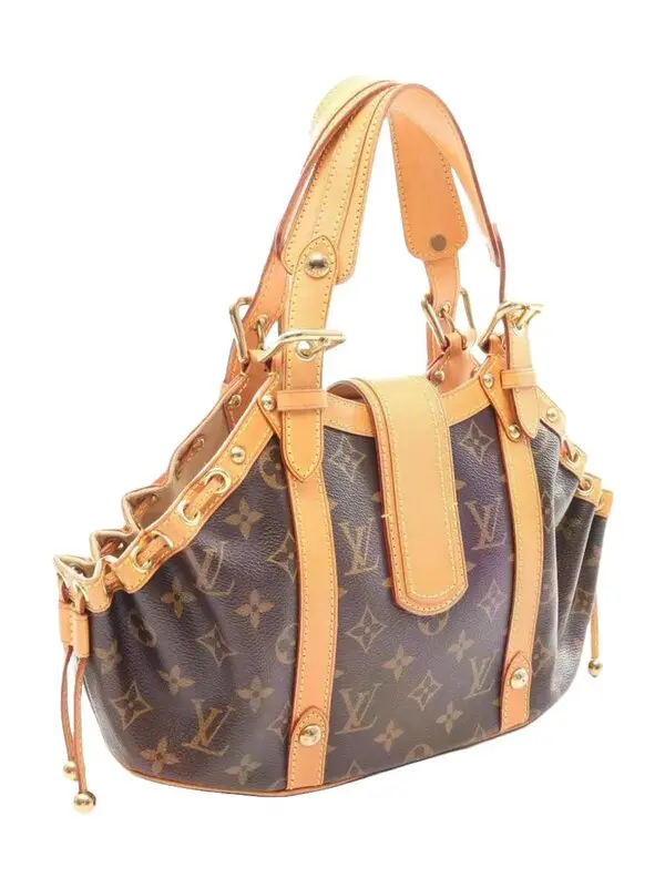 LOUIS VUITTON Monogram Theda Pm Handbag - Brown