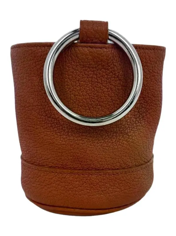 SIMONMILLER Bonsai Ring-handle Bucket Bag - Brown