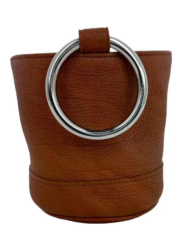 SIMONMILLER Bonsai Ring-handle Bucket Bag - Brown
